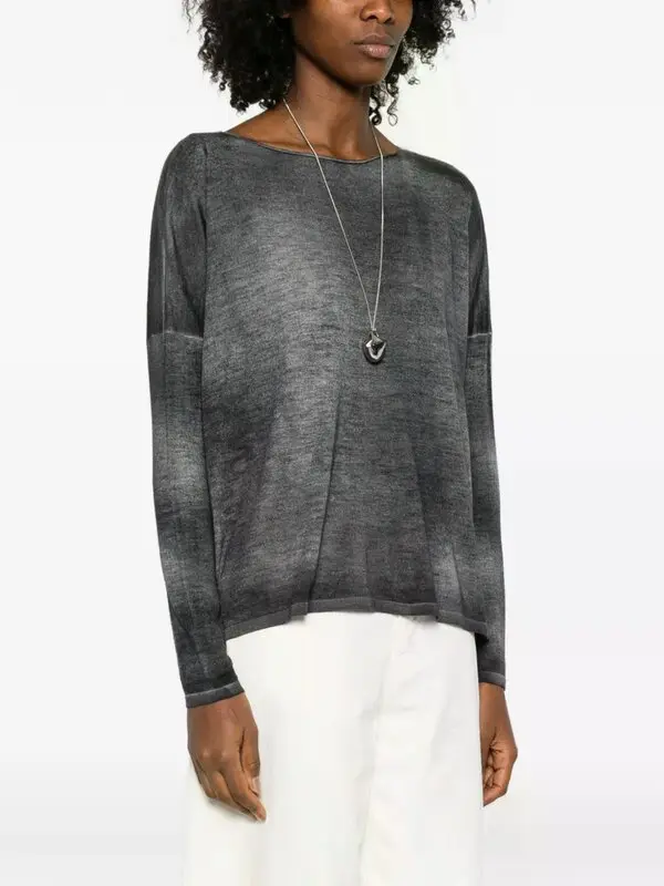 Avant Toi Long-sleeve Top With Faded Effect
