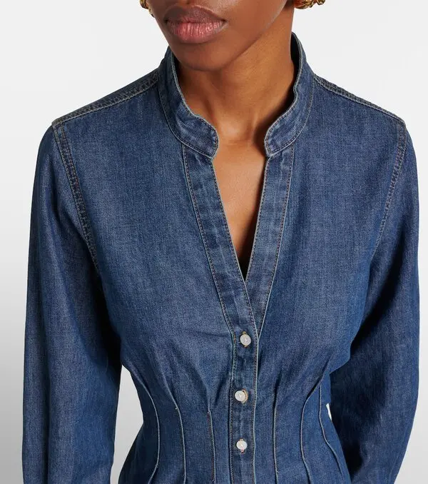 Veronica Beard Arcadia Denim Shirt Dress