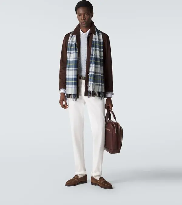 Dunhill Tartan Cashmere Scarf