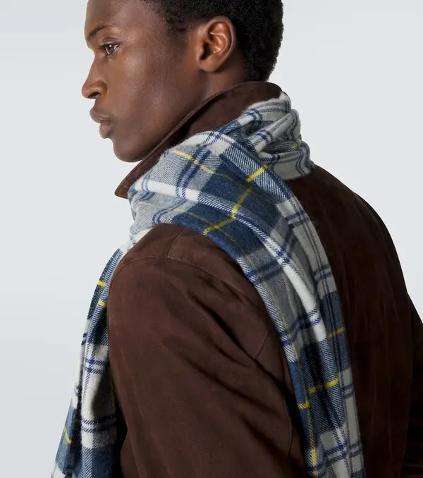 Dunhill Tartan Cashmere Scarf