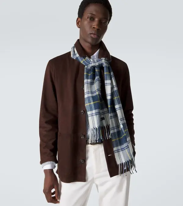 Dunhill Tartan Cashmere Scarf