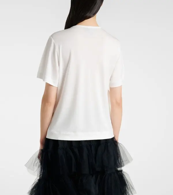 Simone Rocha Bow Detail Jersey T-shirt