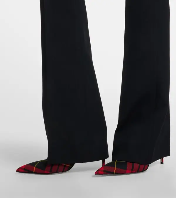 Alexander McQueen Wool Boot-cut Trousers