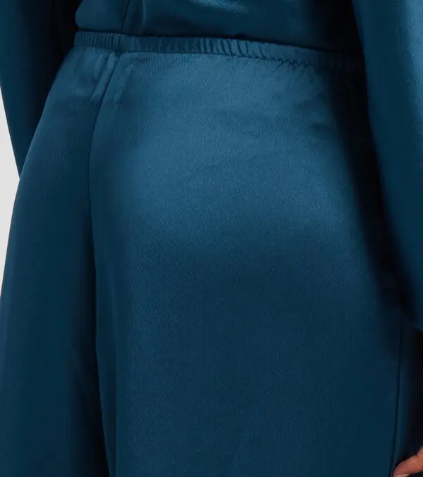 LESET Barb Satin Wide-leg Pants