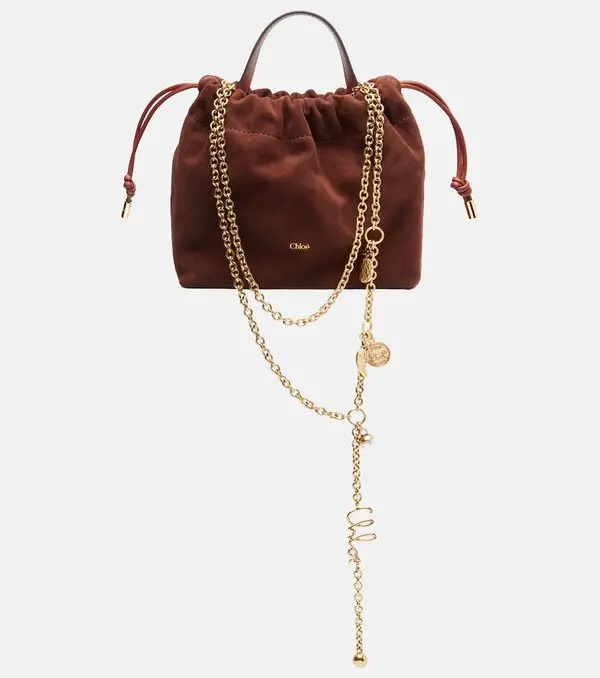 Chloé Suede Bucket Bag - Brown
