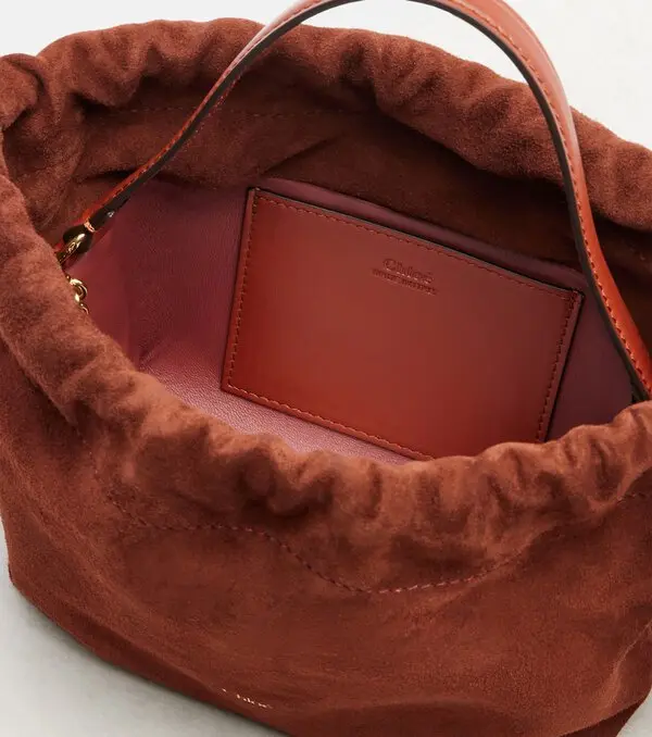 Chloé Suede Bucket Bag - Brown