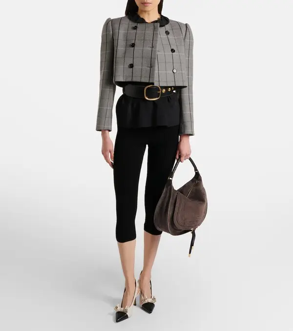 Chloé Ruffled Silk Crepe De Chine Top - Black