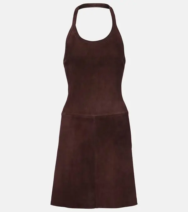 Stouls Chiquita Suede Mini Dress - Brown