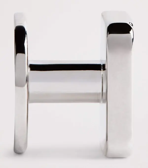 BABETTE WASSERMAN LONDON Rhodium-plated Celtic Mother Of Pearl Cufflinks Set