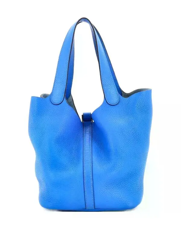 Hermès Picotin Lock Bag Clemence Mm - Blue