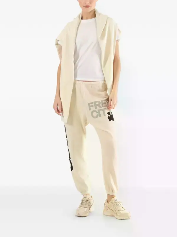 FREECITY Graphic Print Joggers - Neutrals