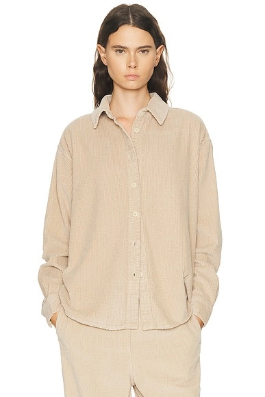 American Vintage Padow Corduroy Shirt - Mastic