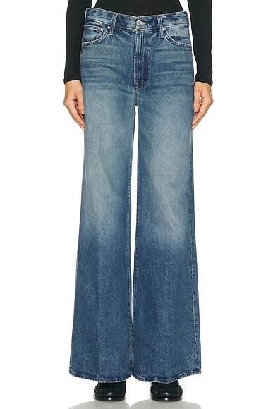 MOTHER The Ditcher Roller Zip Sneak Jeans - Remember When
