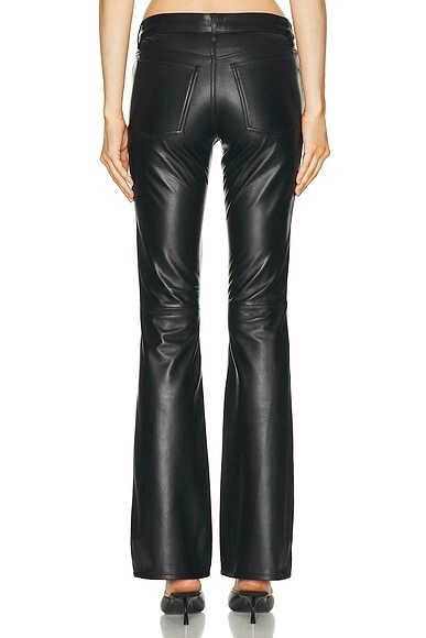 EB DENIM Maria Mid Rise Bootcut Leather Trousers