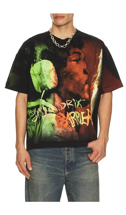 BARRIERS WORLDWIDE X Jimi Hendrix Alchemy T-shirt In . Also - Black