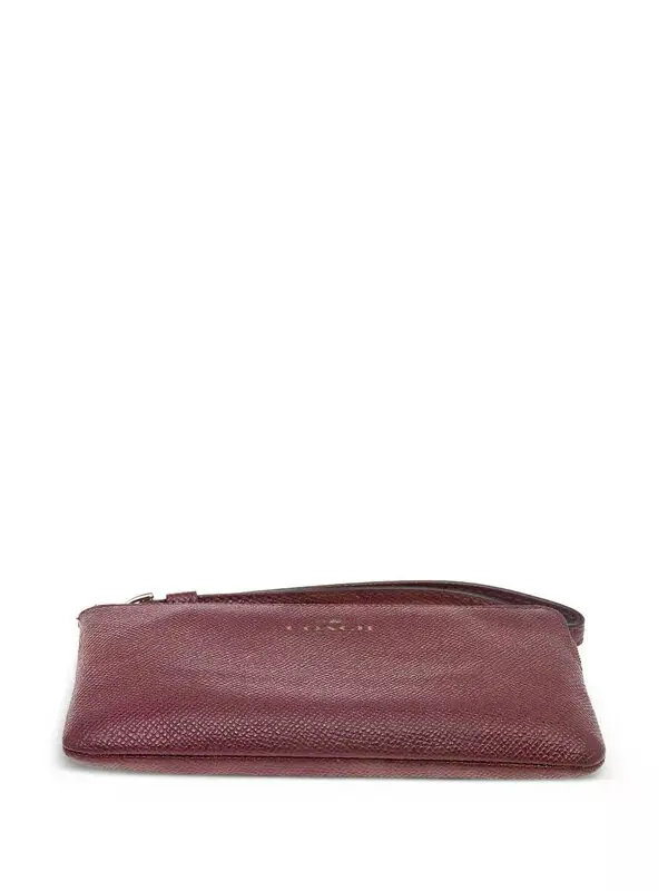 COACH VINTAGE Leather Wristlet Clutch