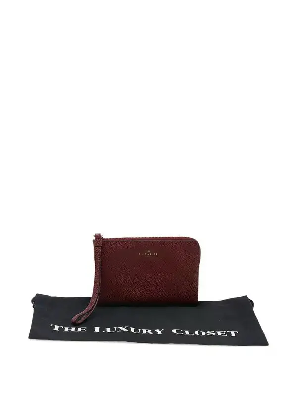 COACH VINTAGE Leather Wristlet Clutch
