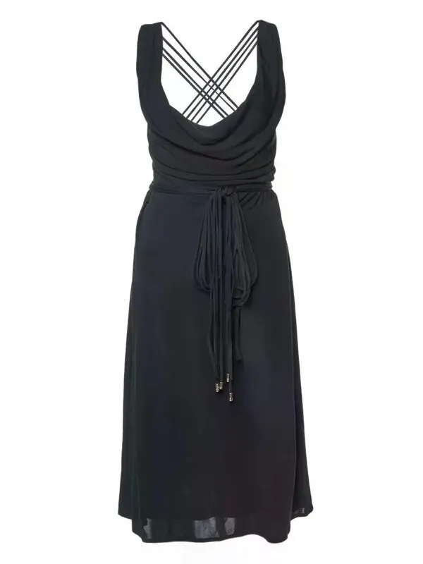 Versace Sleeveless Draped Dress