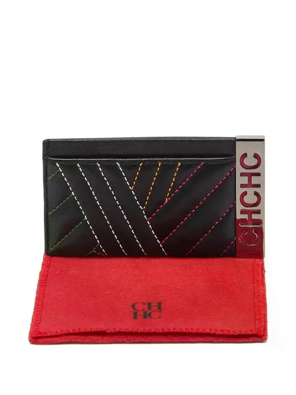 Carolina Herrera Pre-owned Quilted Leather Cardholder