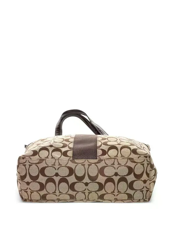 COACH VINTAGE Signature Monogram Canvas Tote Bag