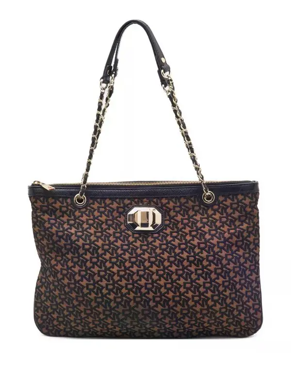 Dkny Monogram Jacquard Shoulder Bag