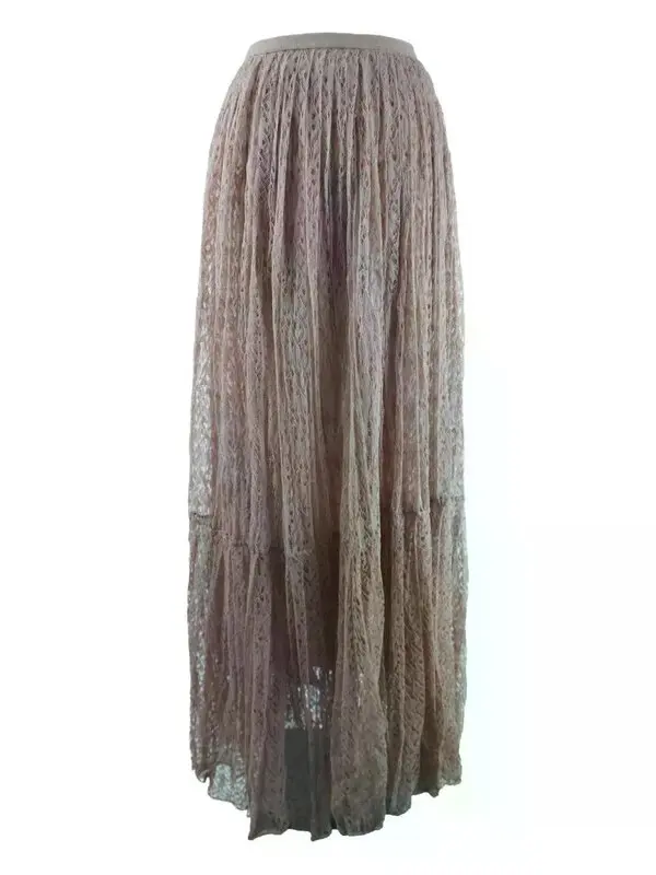 Dior Lace Tiered Maxi Skirt