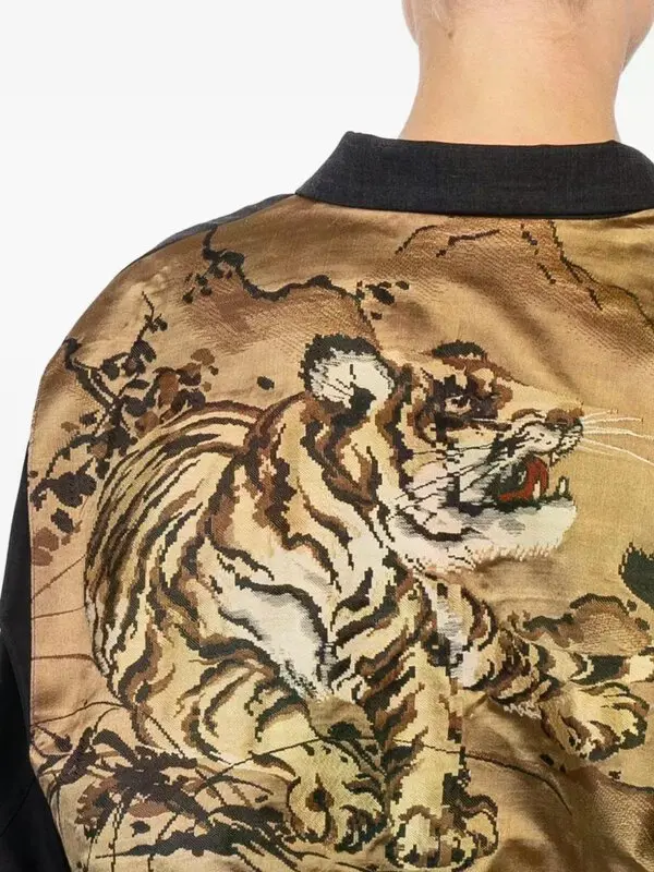 IBRIGU Jacquard Double-breasted Jacket