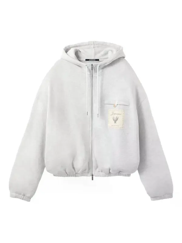Jacquemus Rosemary Zipped Hoodie - Grey