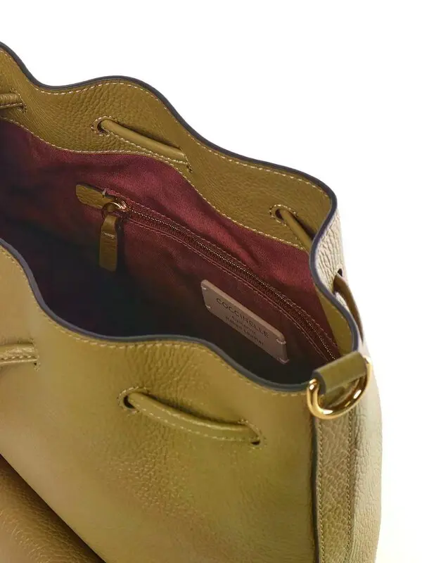 COCCINELLE Beat Generation Leather Bucket Bag - Green