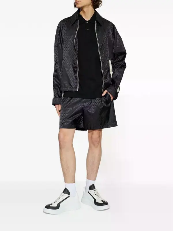 Alexander McQueen Skull Patterned Elasticated Waist Shorts - Black
