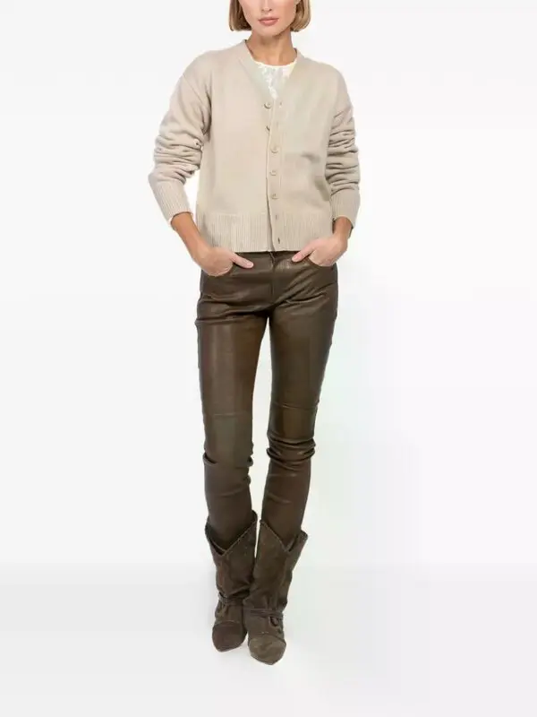 Extreme Cashmere Buttoned V-neck Cardigan