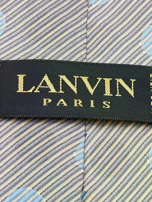 LANVIN Silk Neck Tie - Grey
