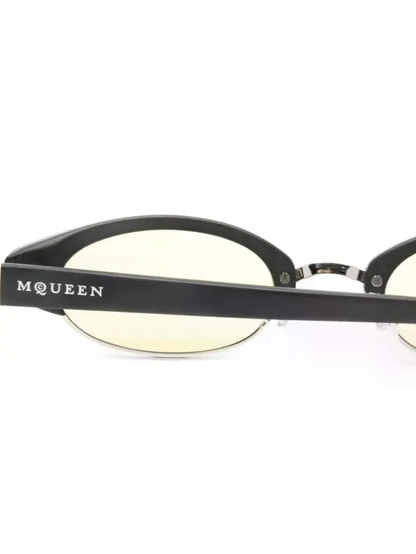 Alexander McQueen Geometric Frame Sunglasses