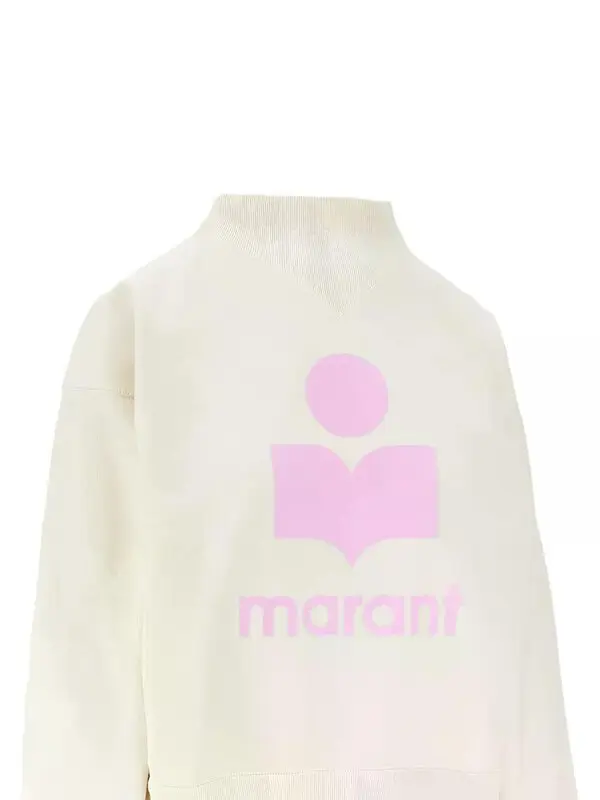 MARANT ETOILE Moby Logo Detail Sweatshirt - Neutrals