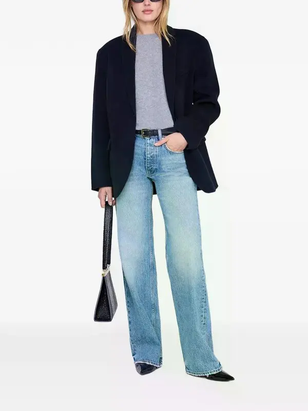 ANINE BING Quinn Buttoned Blazer