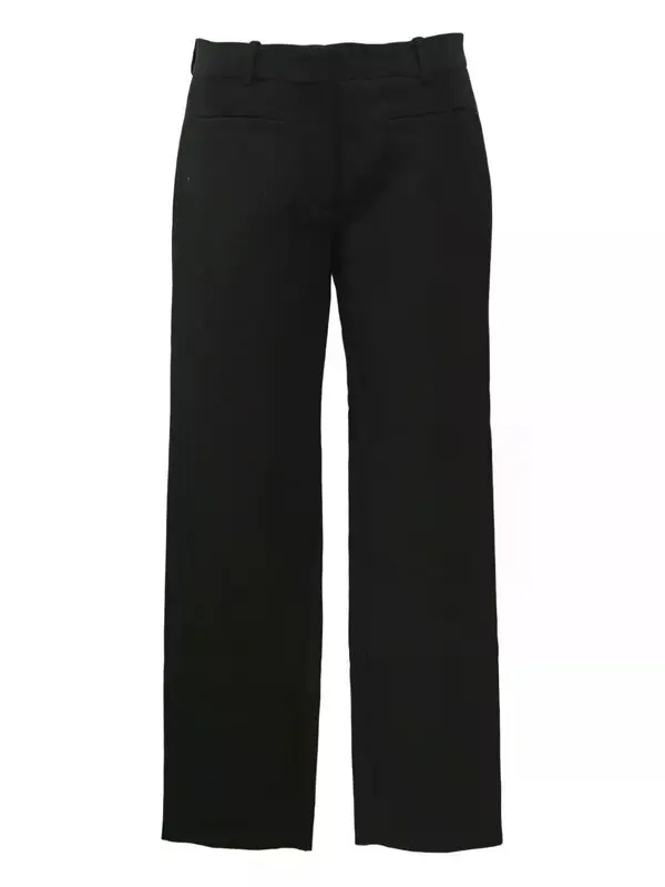 Dior High-rise Straight-leg Wool Trousers - Black