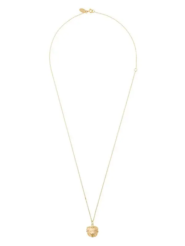 Iosselliani Puro Lion Head Pendant Necklace - Yellow