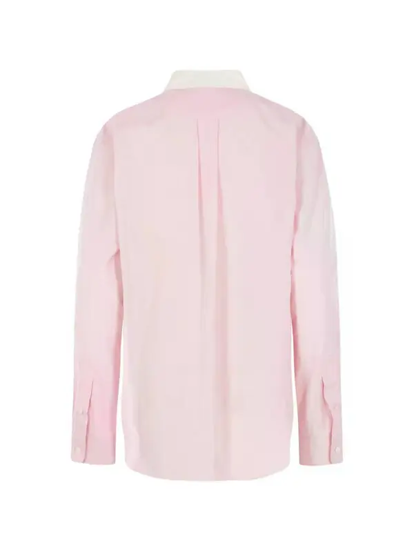 Miu Miu Poplin Shirt With Contrast Collar