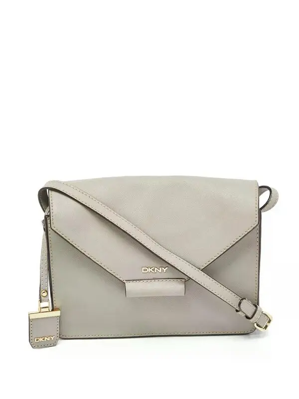 Dkny Saffiano Leather Crossbody Bag - Grey