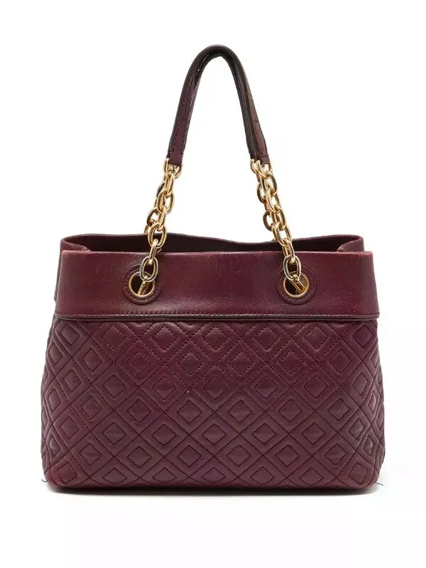 Tory Burch Quilted Leather Shoulder Bag With Gold-tone Chain