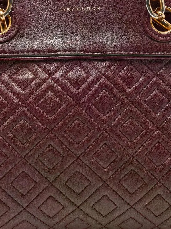 Tory Burch Quilted Leather Shoulder Bag With Gold-tone Chain