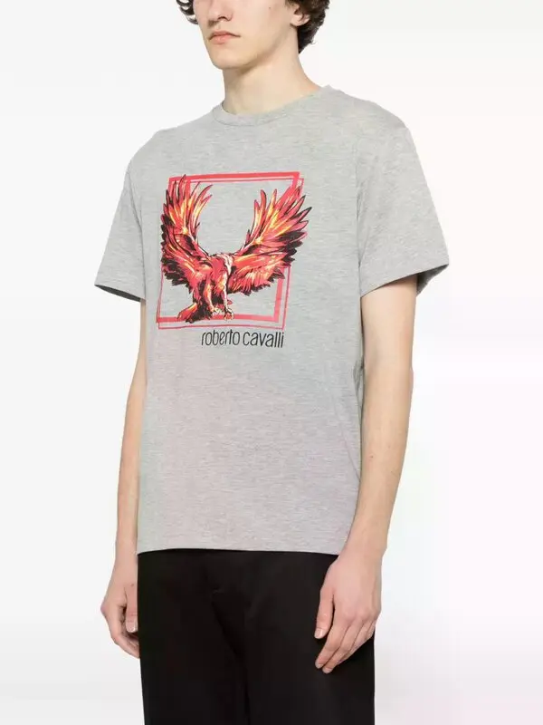 Roberto Cavalli Graphic-print Round-neck T-shirt