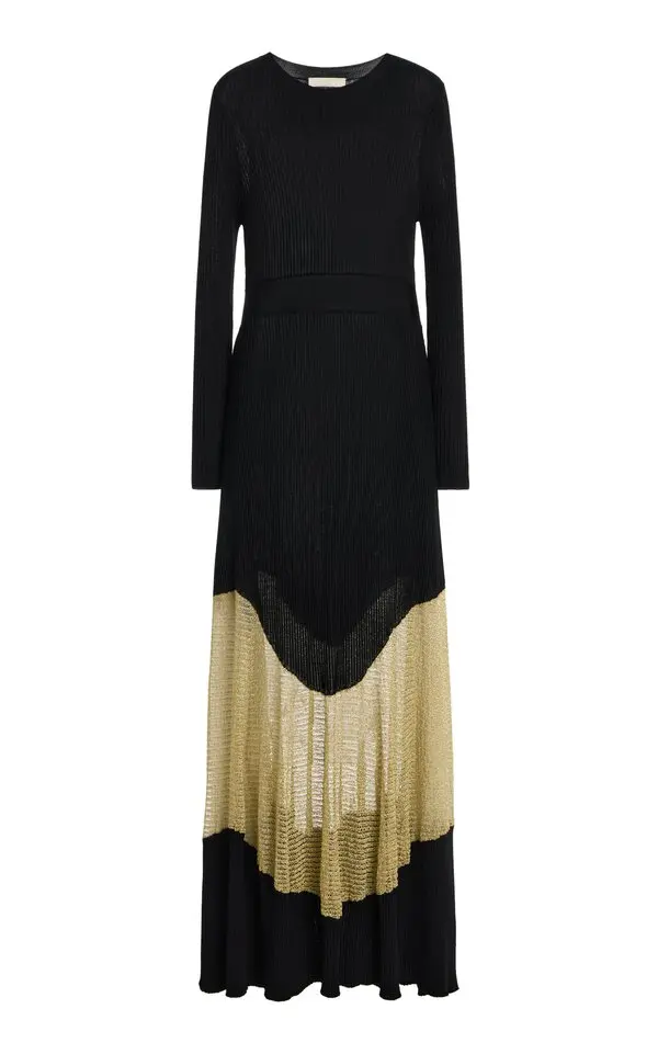 Ulla Johnson Roanne Paneled Knit Maxi Dress - Multi