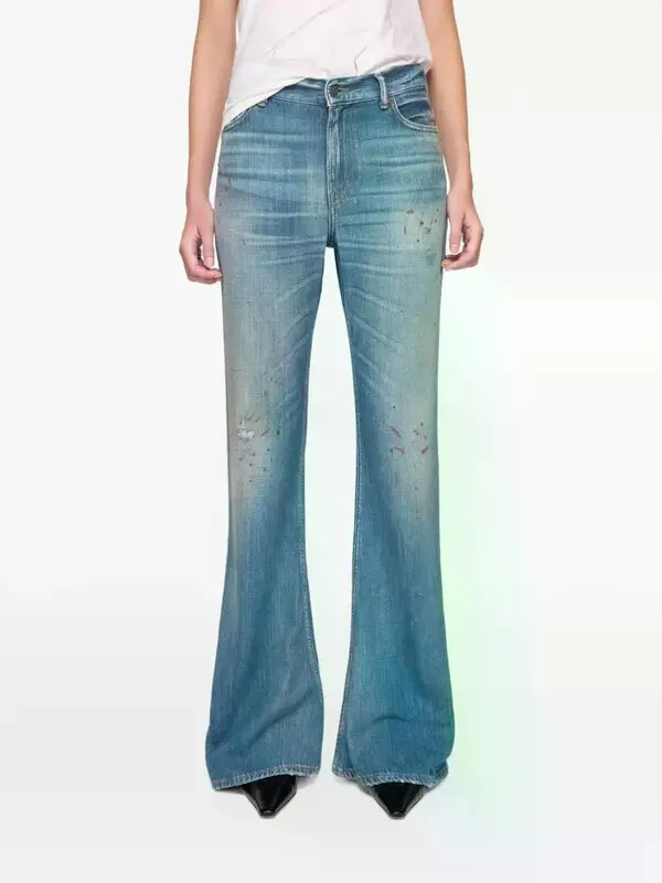 Acne Studios Flared Patch Trousers