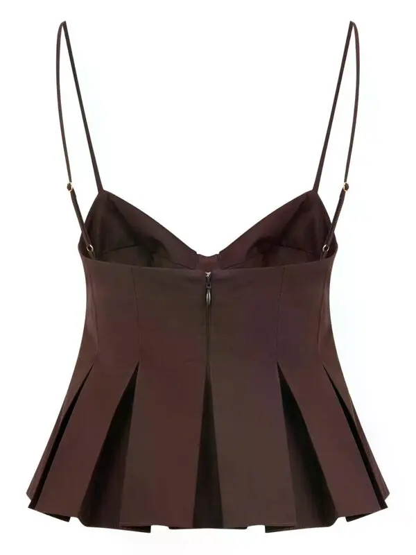 Clea Iris Pleat Top