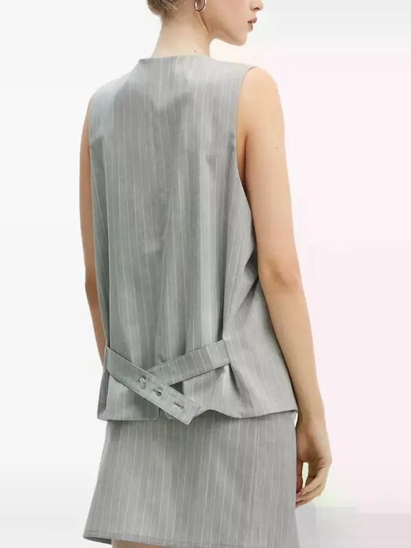 Moschino Pinstripe Button-fastening Waistcoat