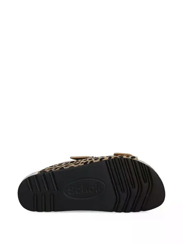 DR. SCHOLL'S SHOES Noelle Leopard-print Slides - Neutrals