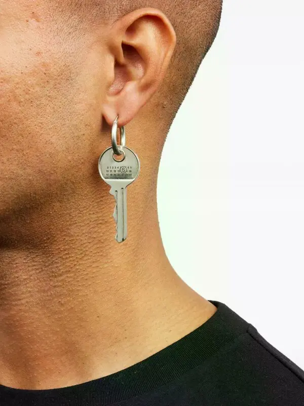 MAISON MARGIELA Mismatched Key Hoop Earrings