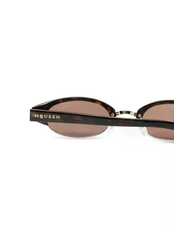 Alexander McQueen Oval-frame Sunglasses