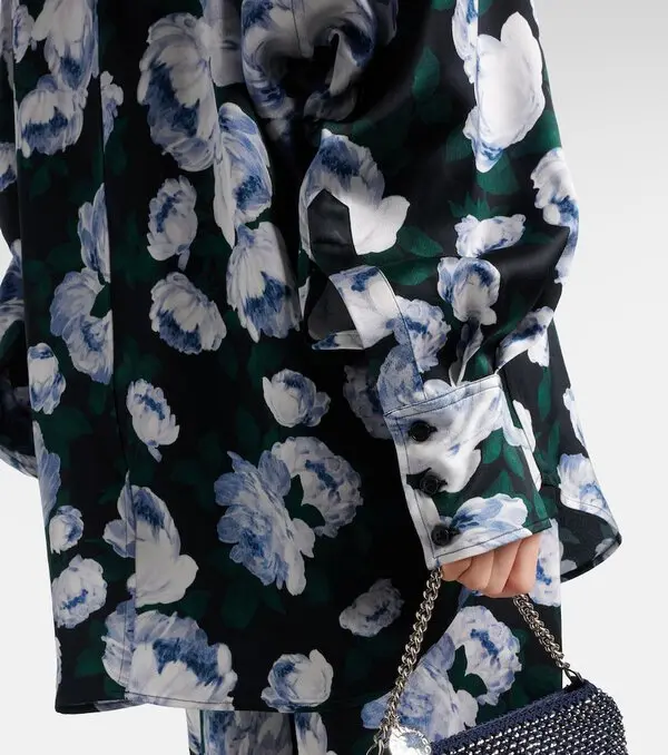 Stella McCartney Floral Print Satin Blouse